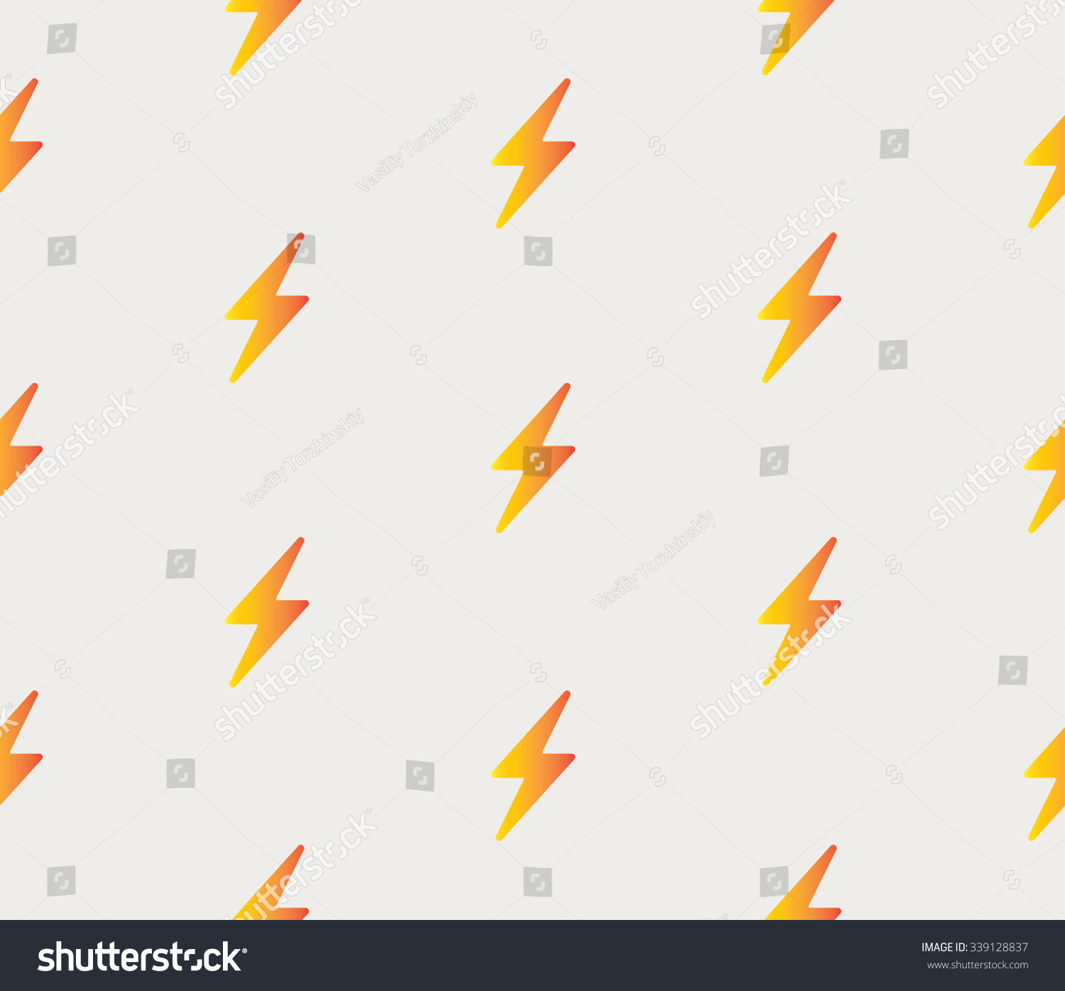 Seamless Pattern Lightning Stock Vector (Royalty Free) 339128837 ...