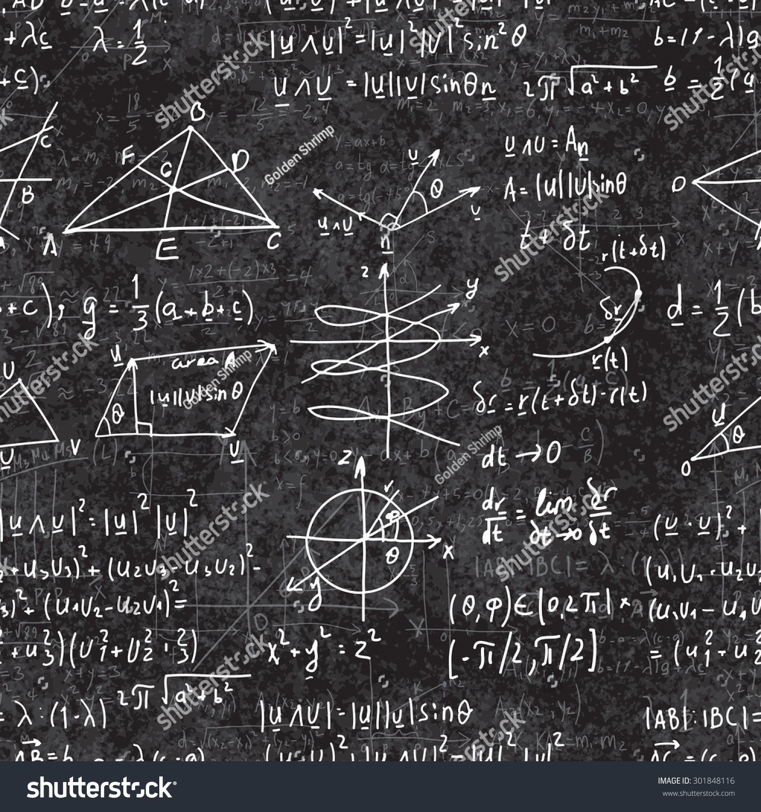 Seamless Pattern Of Mathematical Operations And Elementary Functions ...