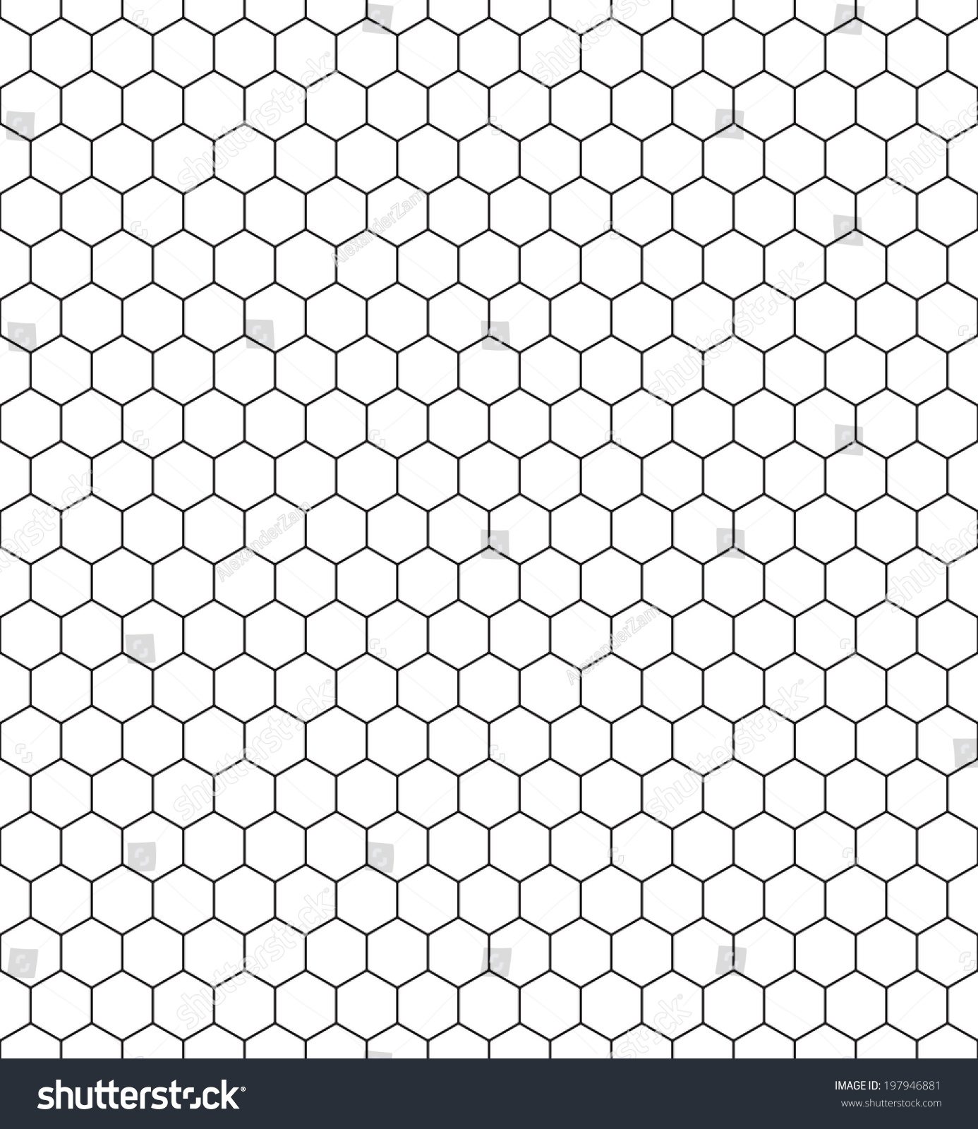 Seamless Pattern Hexagonal Net 스톡 벡터 197946881 - Shutterstock