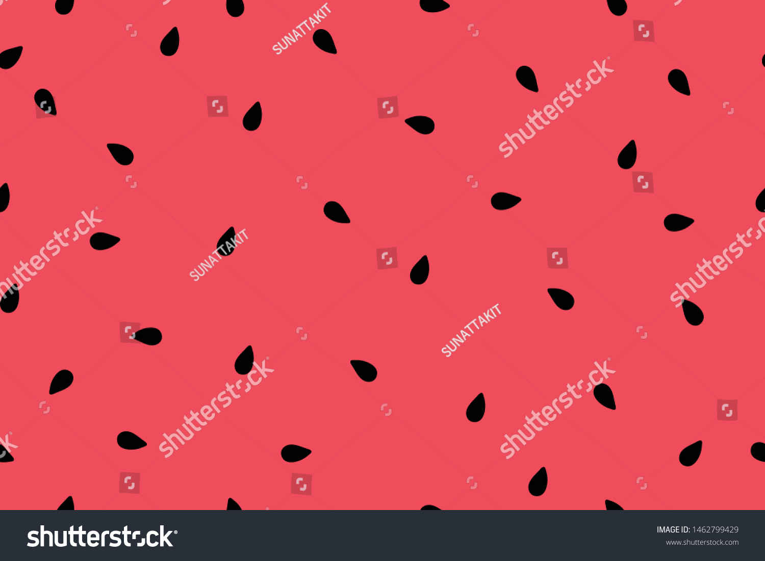 Seamless Pattern Watermelon Texture Backgroundvector Illustration Stock ...