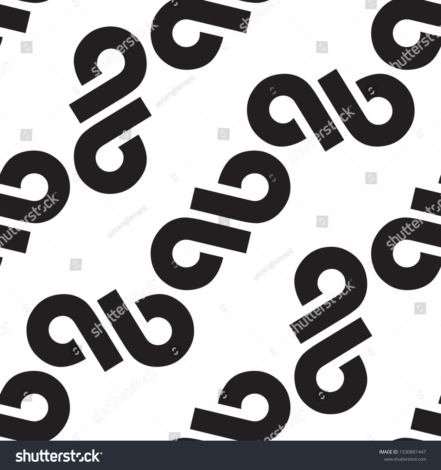 Seamless Pattern Black Infinity Symboltexture 7 Stock Vector (Royalty ...