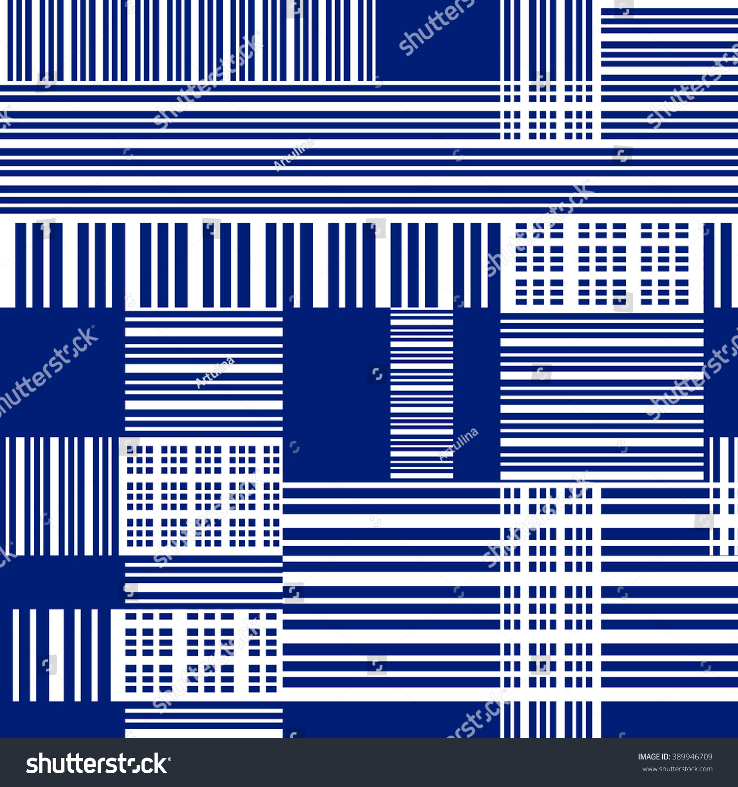 Seamless Pattern Cross Lines Blue White Stock Vector (Royalty Free ...