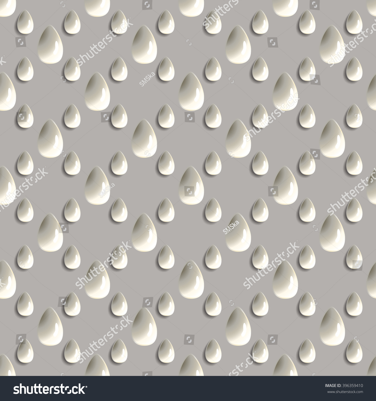 Seamless Pattern Drops Stylized Milk Vector Stock Vector (Royalty Free ...