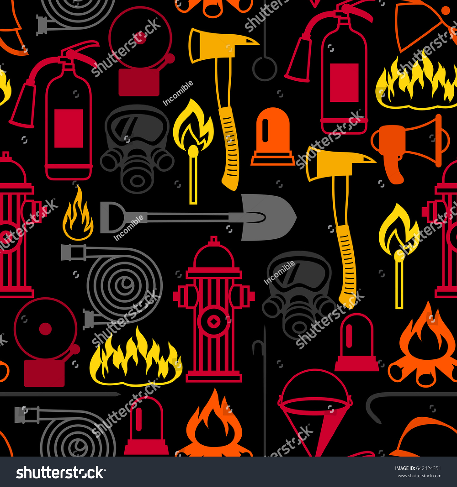 2,198 Fire department patterns Images, Stock Photos & Vectors ...