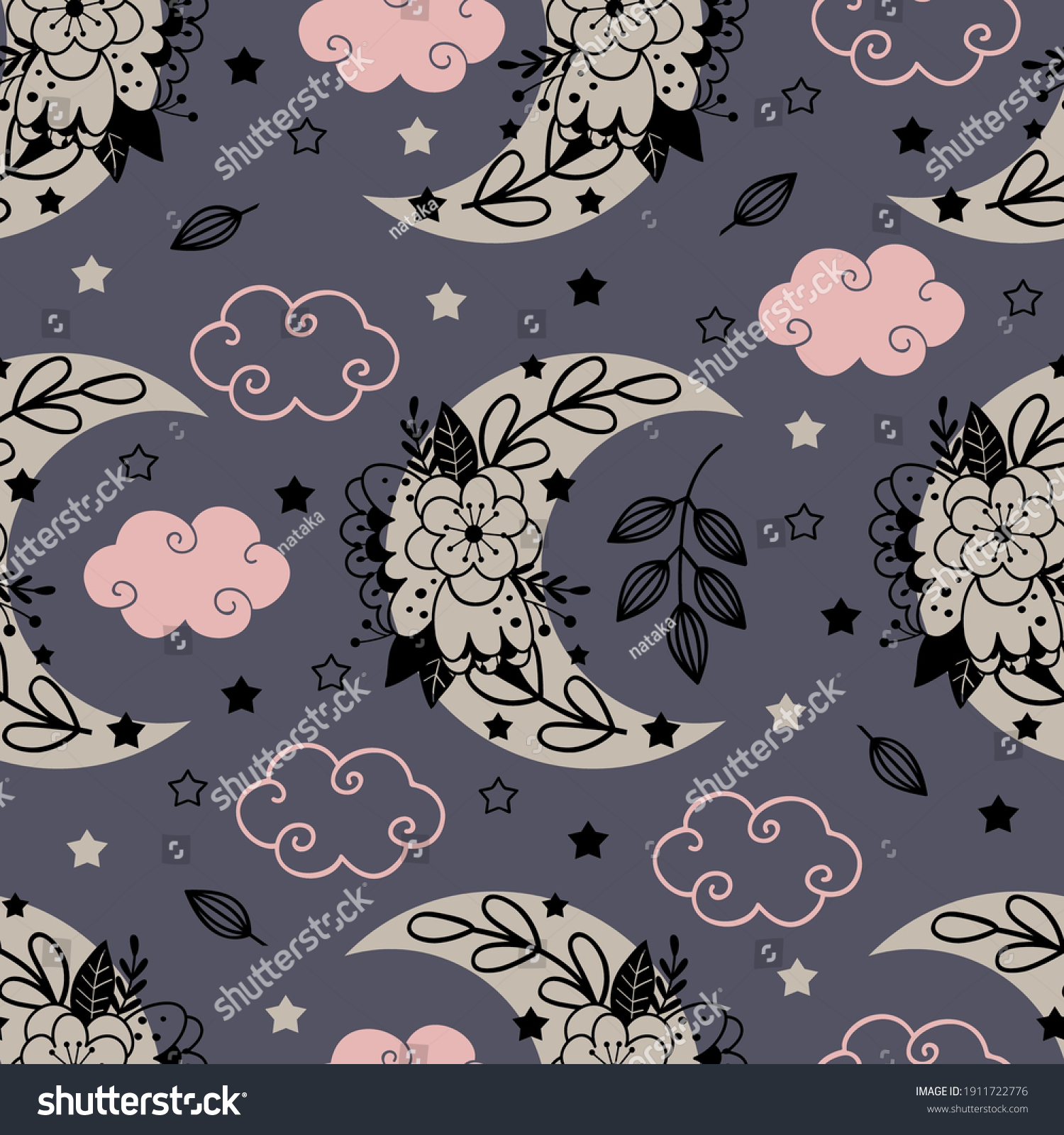 51,865 Moon seamless vector Images, Stock Photos & Vectors | Shutterstock