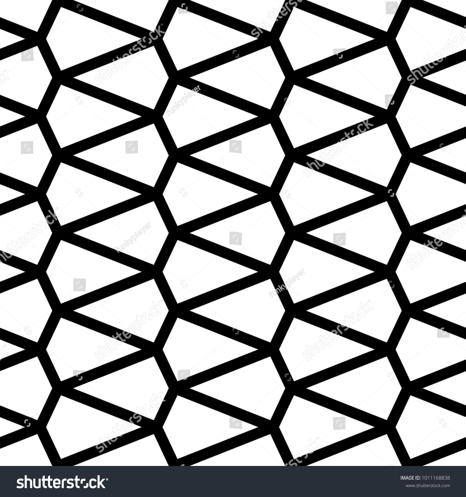 Seamless Pattern Kites Interlocking Polygons Tessellation Stock Vector ...