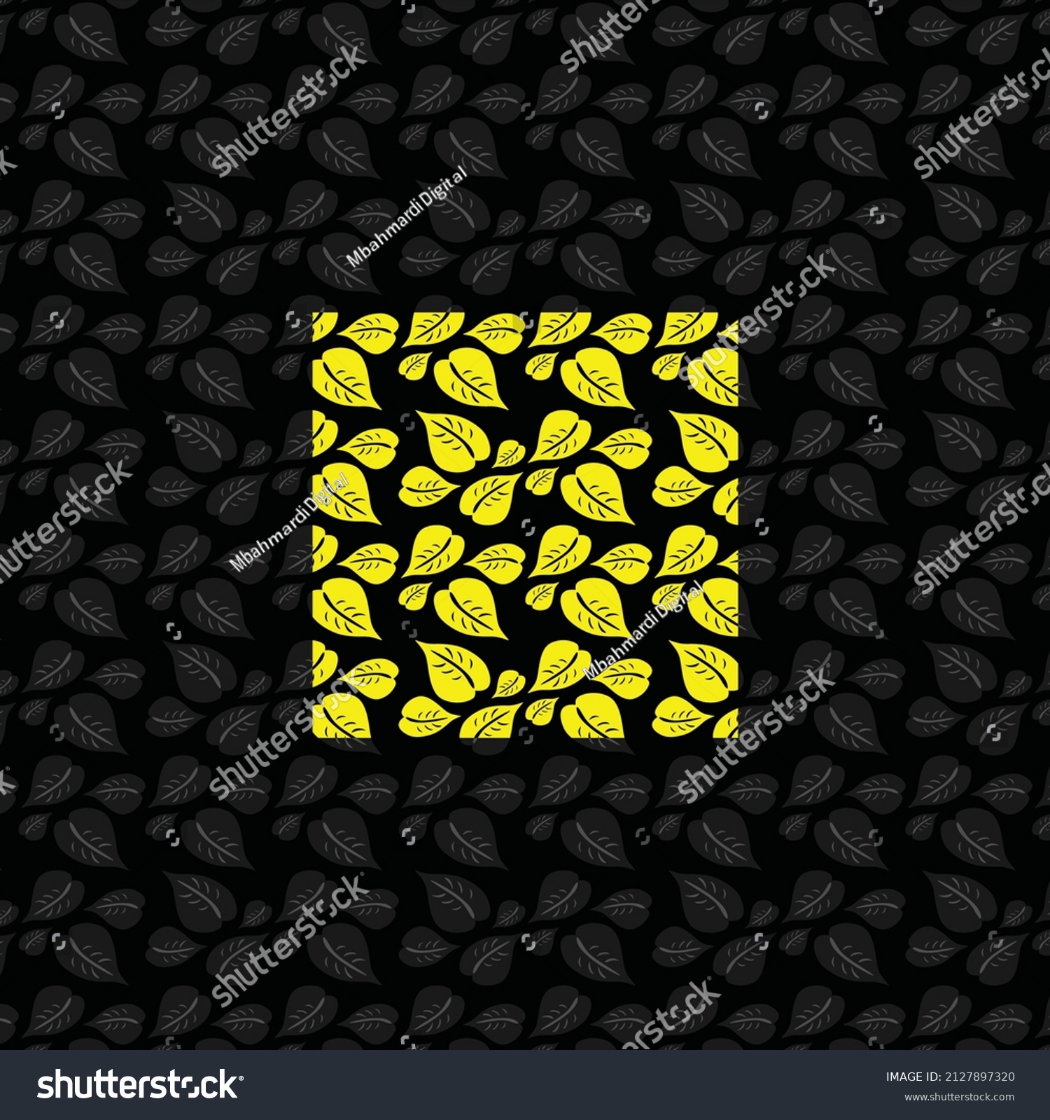 Seamless Pattern Leaf Indonesian Batik Indonesian Stock Vector (Royalty ...