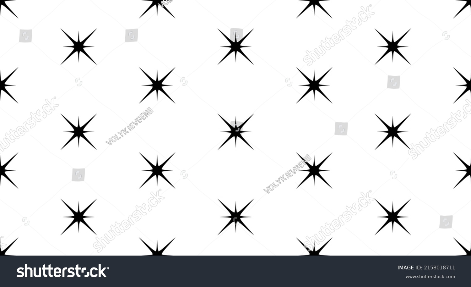 Seamless Pattern Star Light Glow Effect Stock Vector (Royalty Free ...