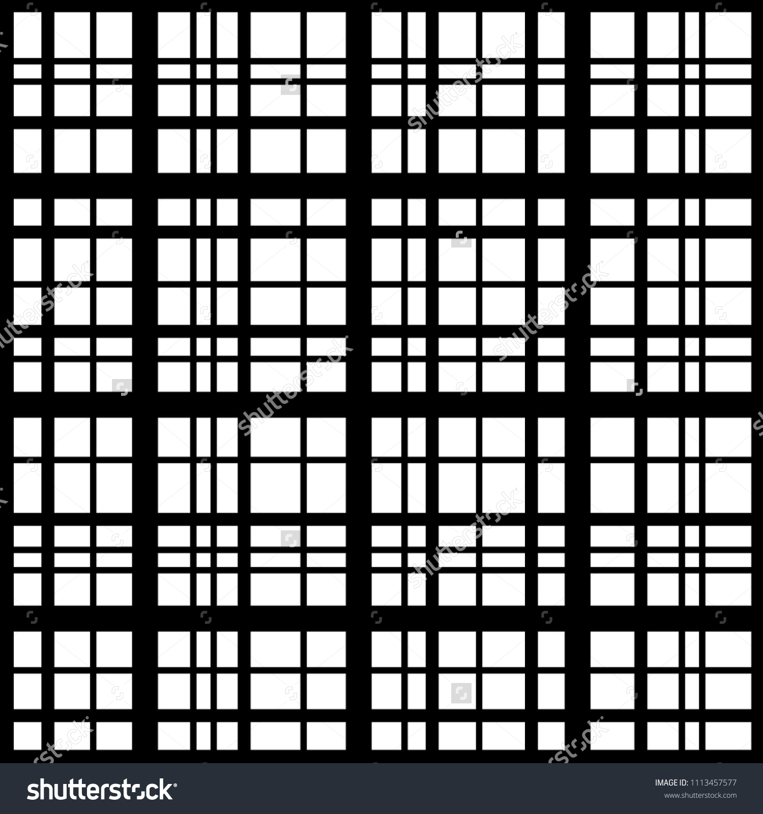 Seamless Patterns Abstract Black Horizontal Vertical Stock Vector ...