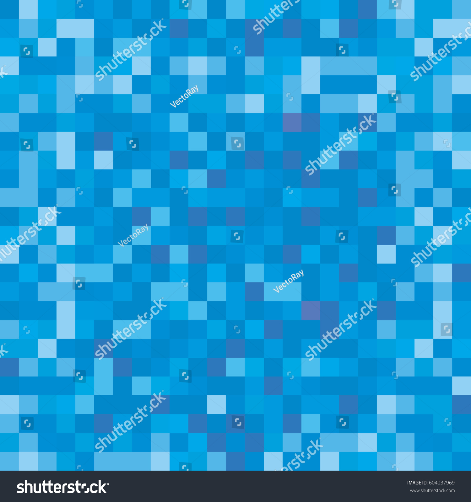 Seamless Pixelated Water Texture Mapping Background: เวกเตอร์สต็อก ...