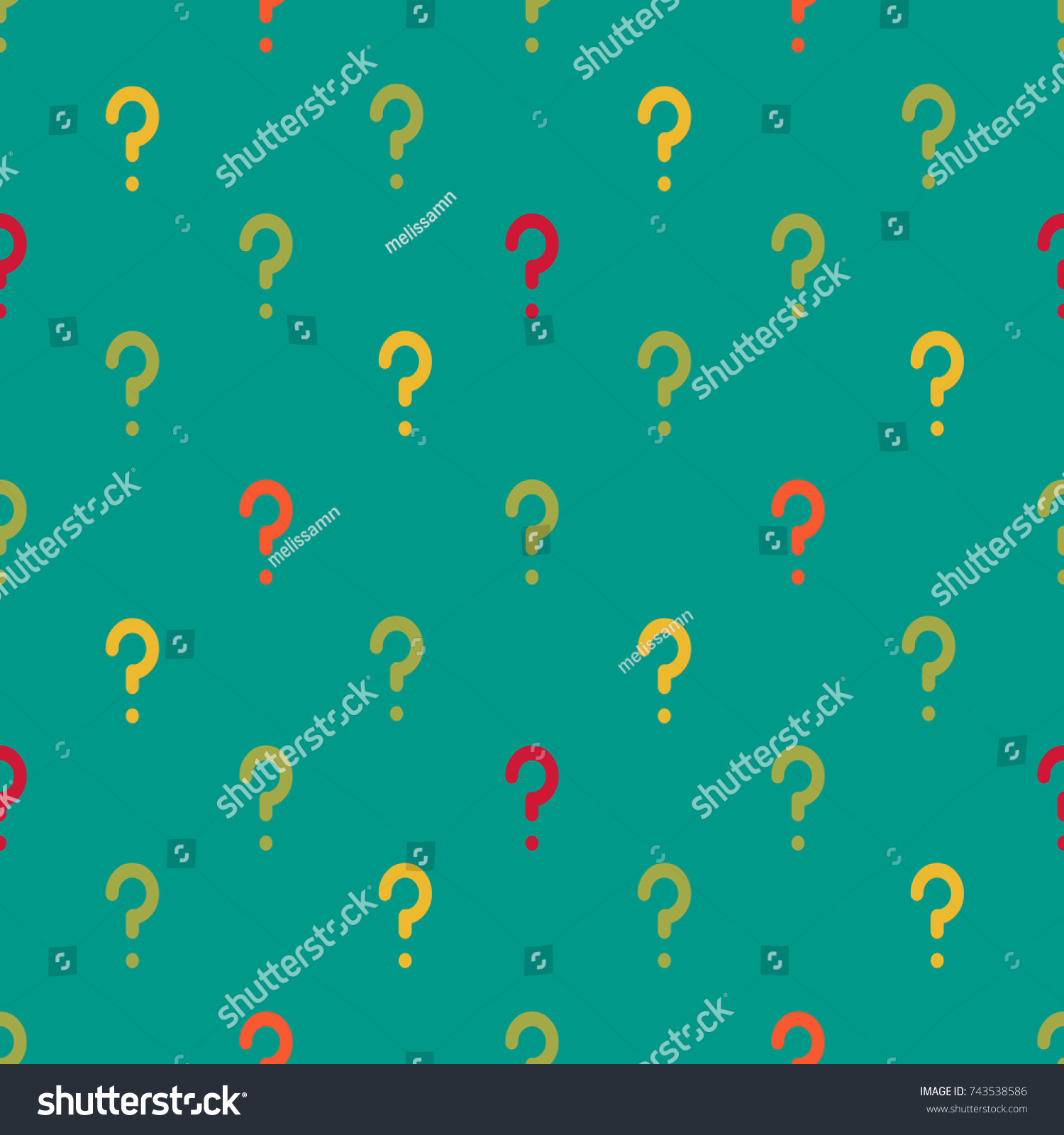 Seamless Question Mark Background Repeatable Pattern Stock Vector ...