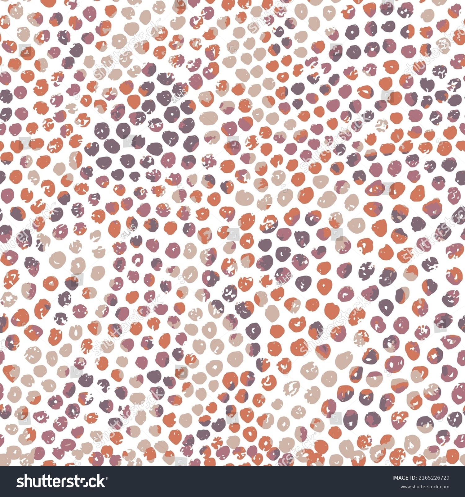 Seamless Random Brown Dot Background Pattern Stock Vector (Royalty Free ...