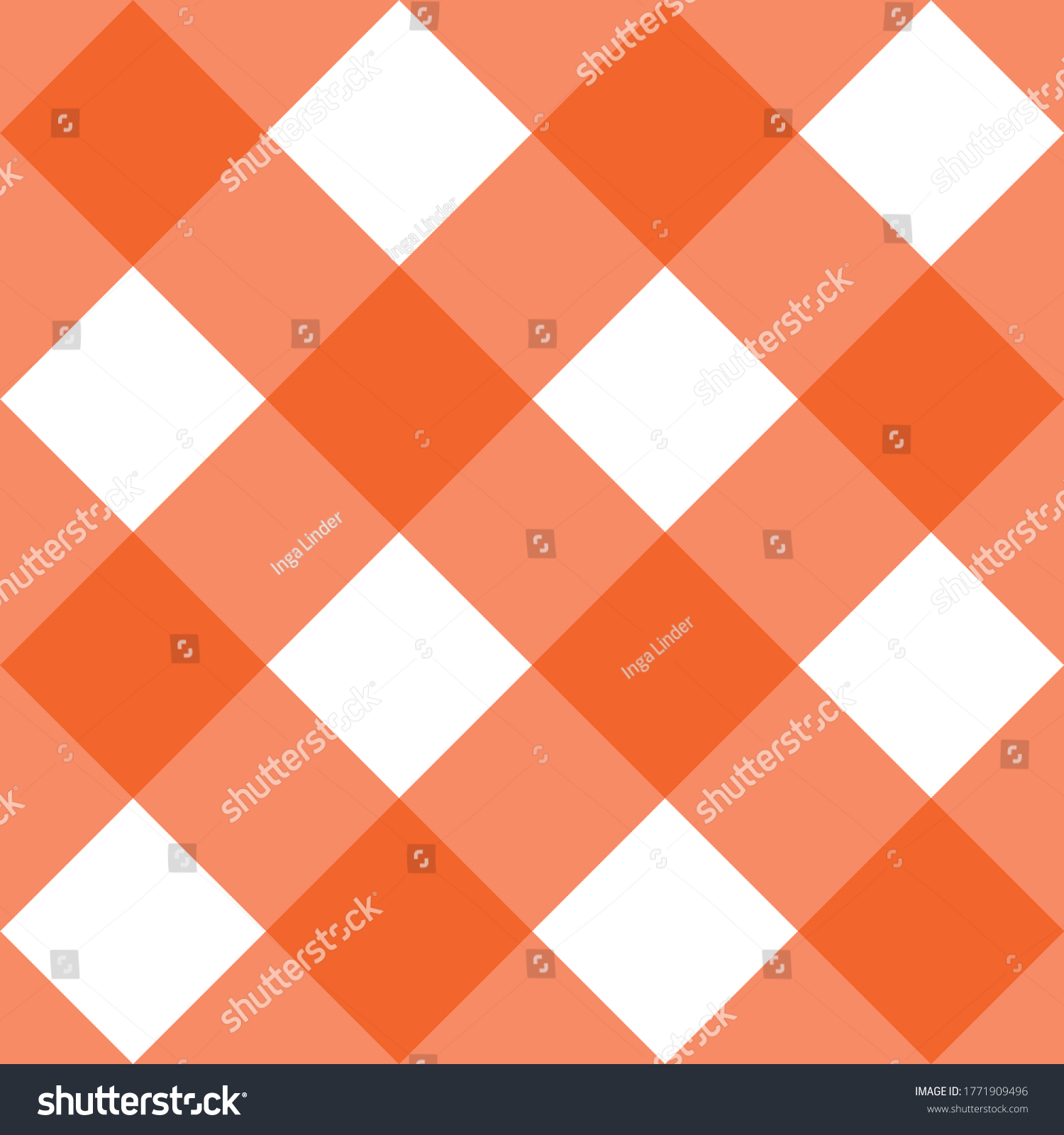 Seamless Red White Vector Background Checkered Stock Vector (Royalty ...