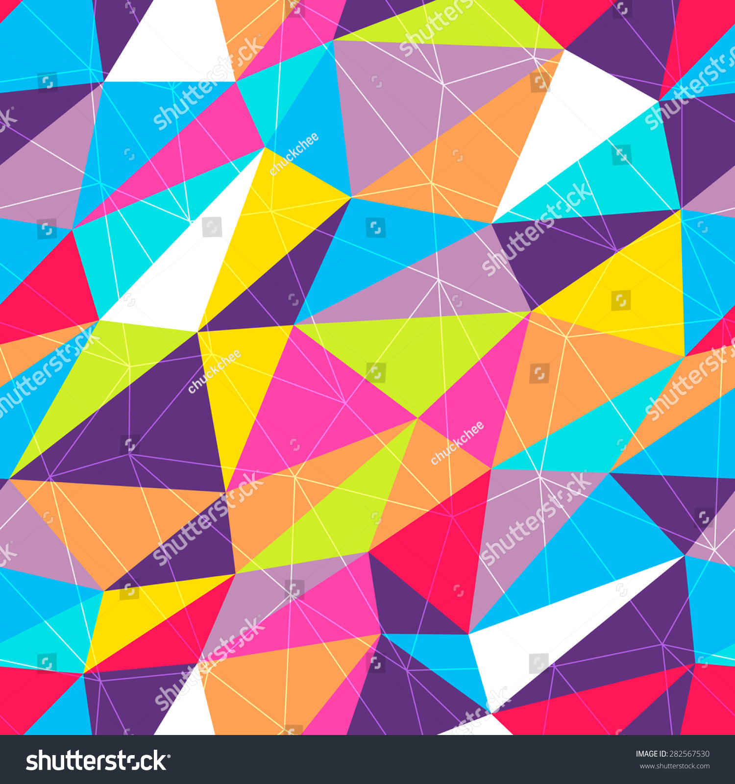 Seamless Retro Background Triangles Stock Vector (Royalty Free ...