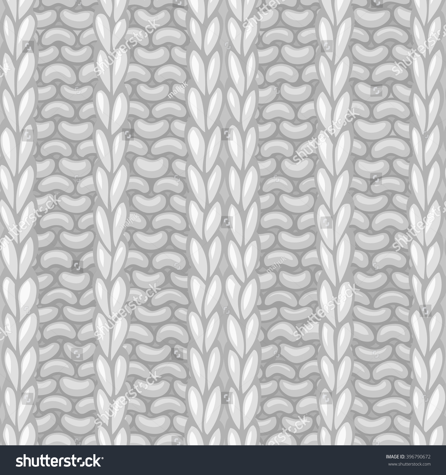 Seamless Ribbing Stitch Pattern Vector Knitting: vector de stock (libre ...