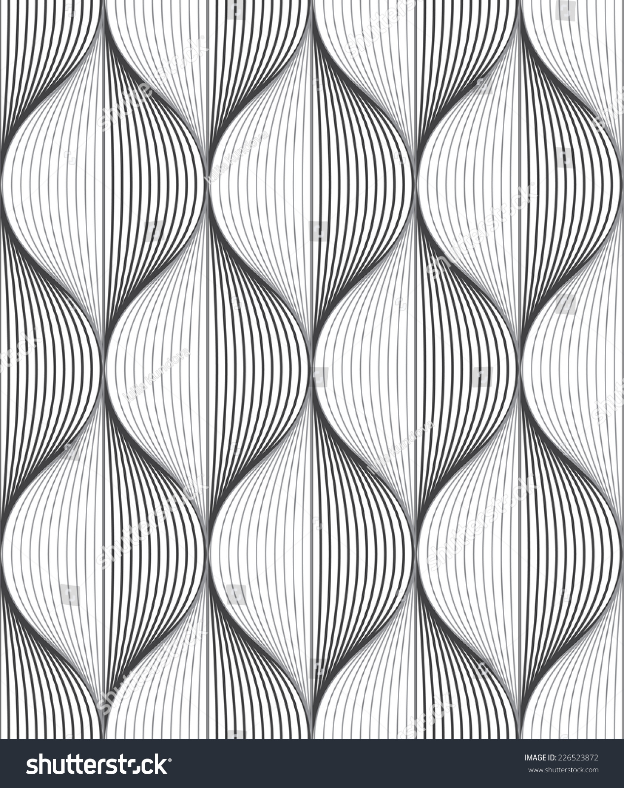 Seamless Ripple Pattern Trendy Vector Texture Stock Vector (Royalty ...
