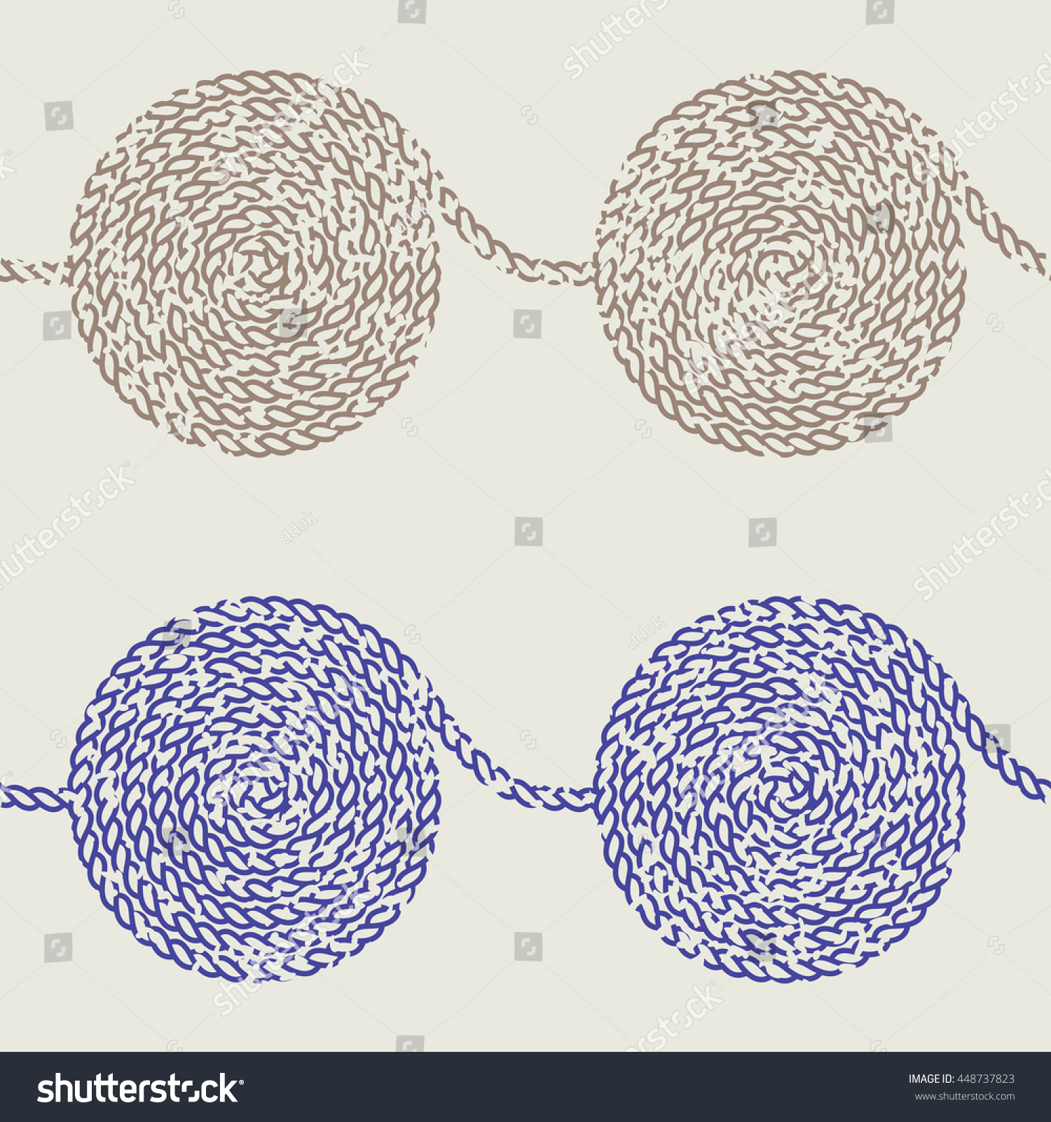 Seamless Rope Pattern Grunge Texture Vector Stock Vector (Royalty Free ...