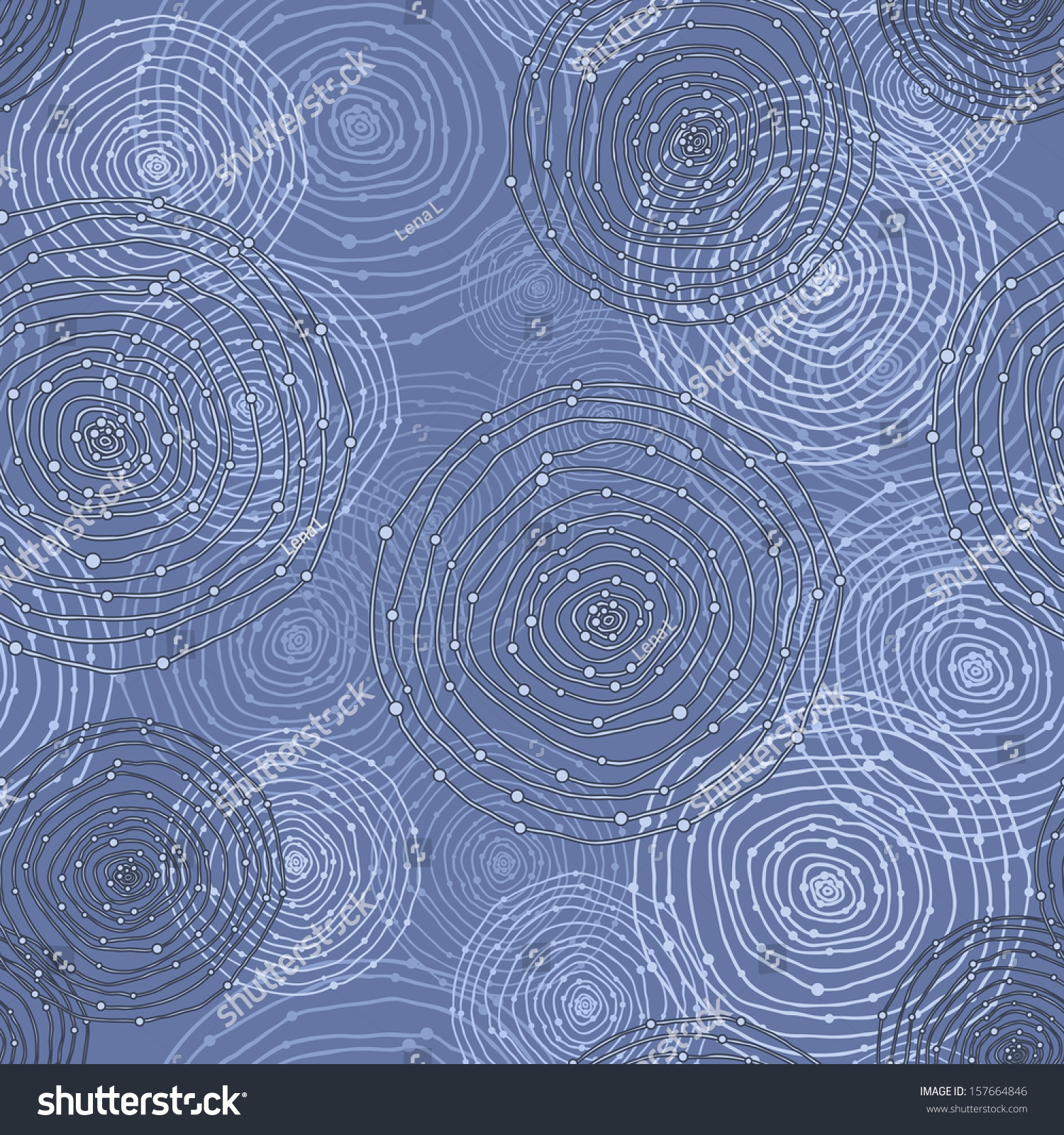 Seamless Round Shapes Stock Vector (Royalty Free) 157664846