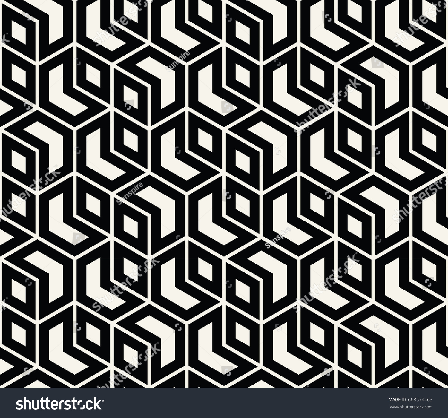 Seamless Sacred Geometry Minimal Graphic Design Stock Vector (Royalty ...