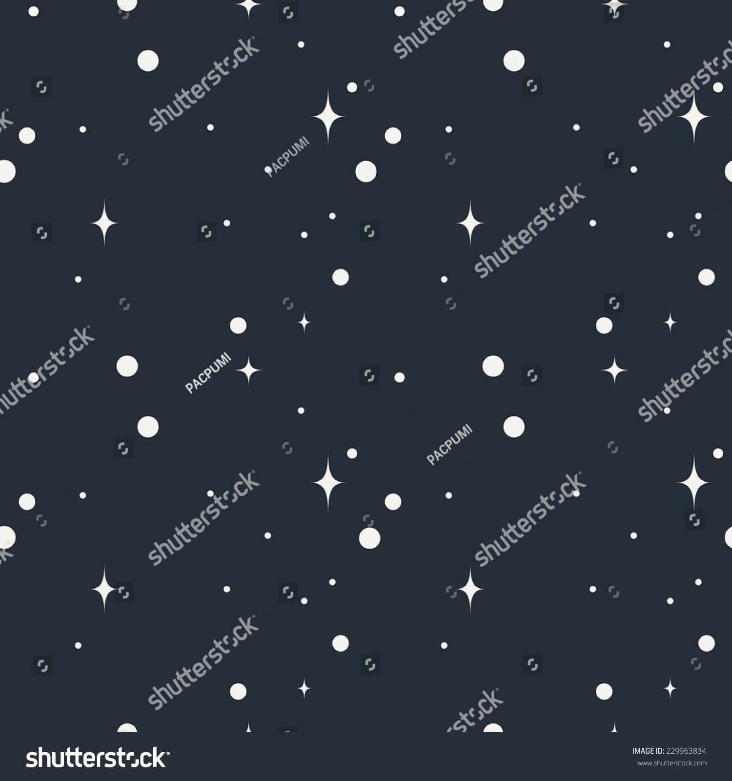 Seamless Sparkling Night Background Design Stock Vector (Royalty Free ...
