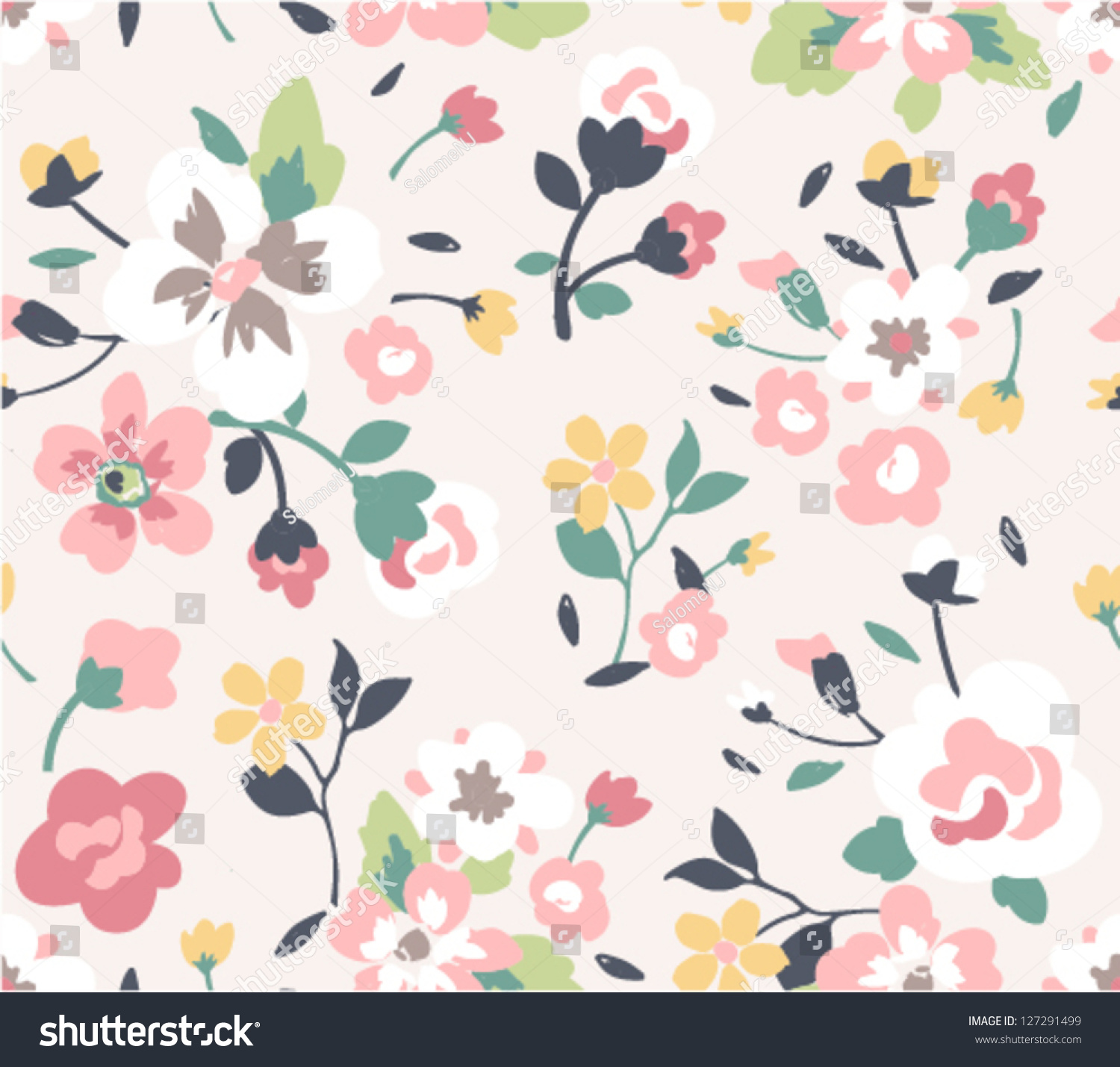 fondo de flores de rosa tierno: vector de stock (libre de regalías ...