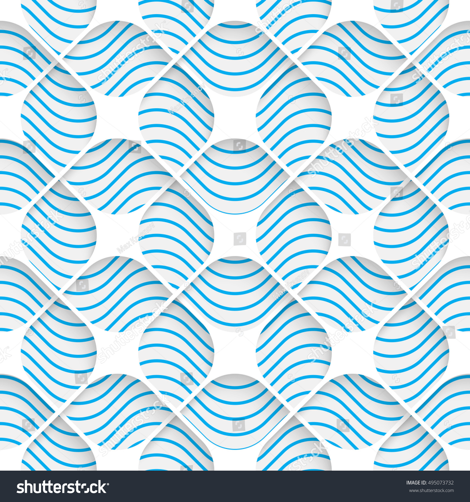Seamless Square Design Futuristic Tile Pattern Stock Vector (Royalty ...