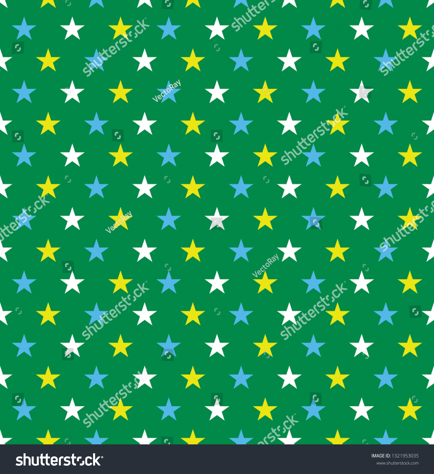 Seamless Star Wrapping Paper Pattern Star Stock Vector (Royalty Free ...