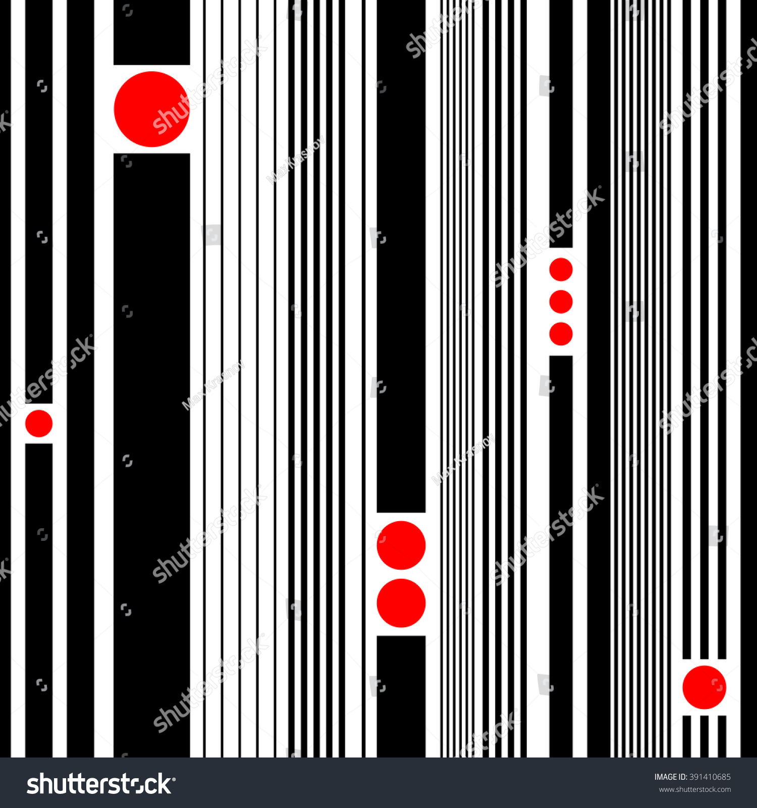 Seamless Stripe Circle Pattern Vector Black Stock Vector (Royalty Free ...