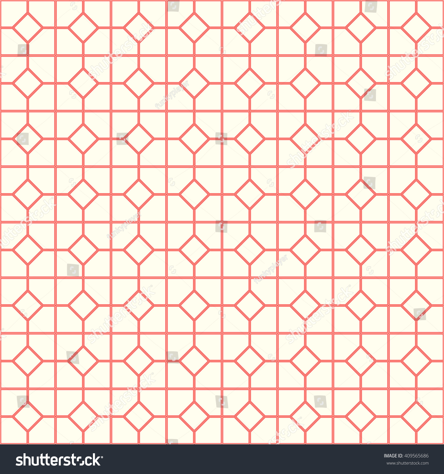 Seamless Striped Red Grid Pattern Vector Stock Vector (Royalty Free ...