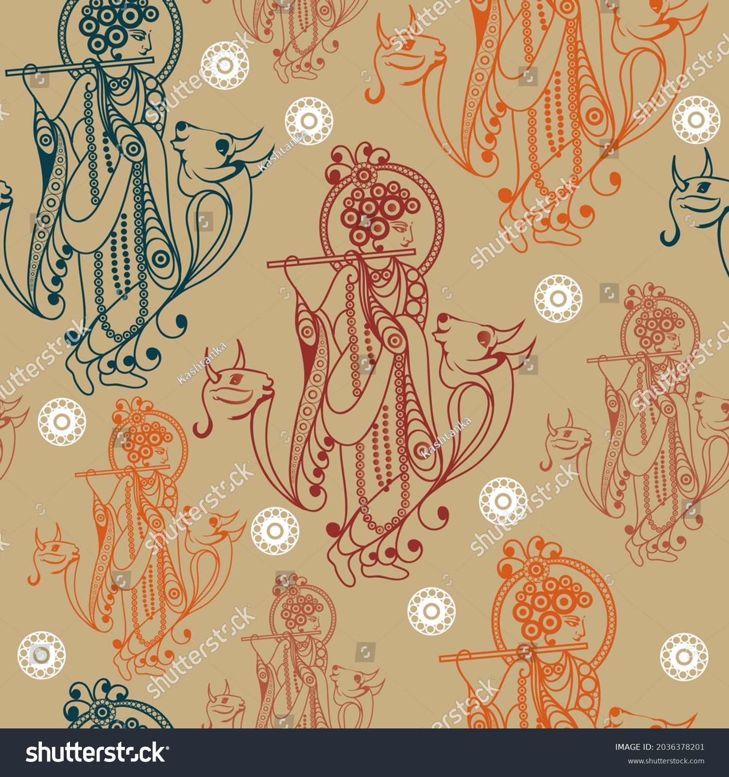Seamless Texture Background Indian Patterns Vector Stock Vector ...