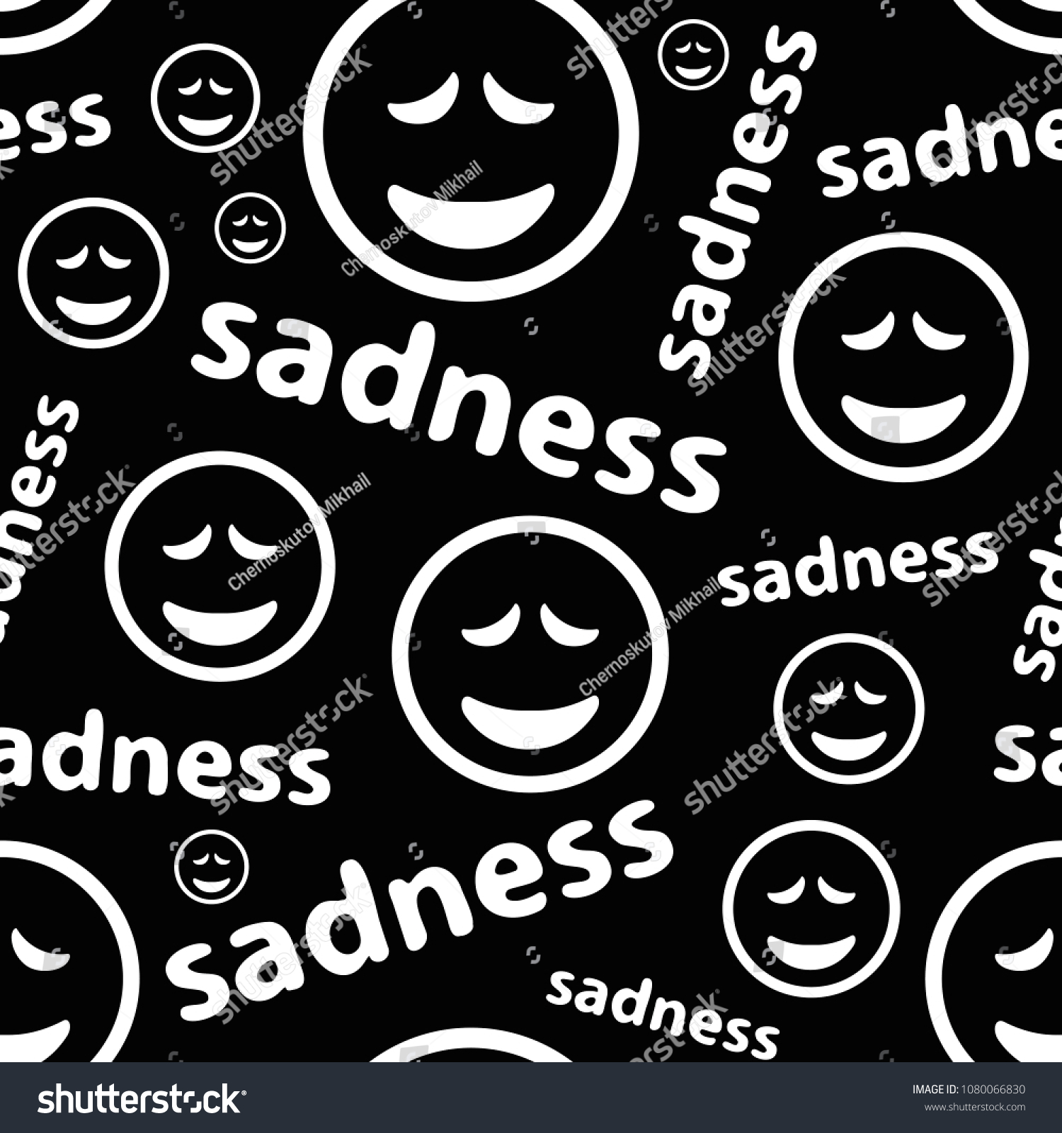 Seamless Texture Black Grief Stock Vector (Royalty Free) 1080066830 ...
