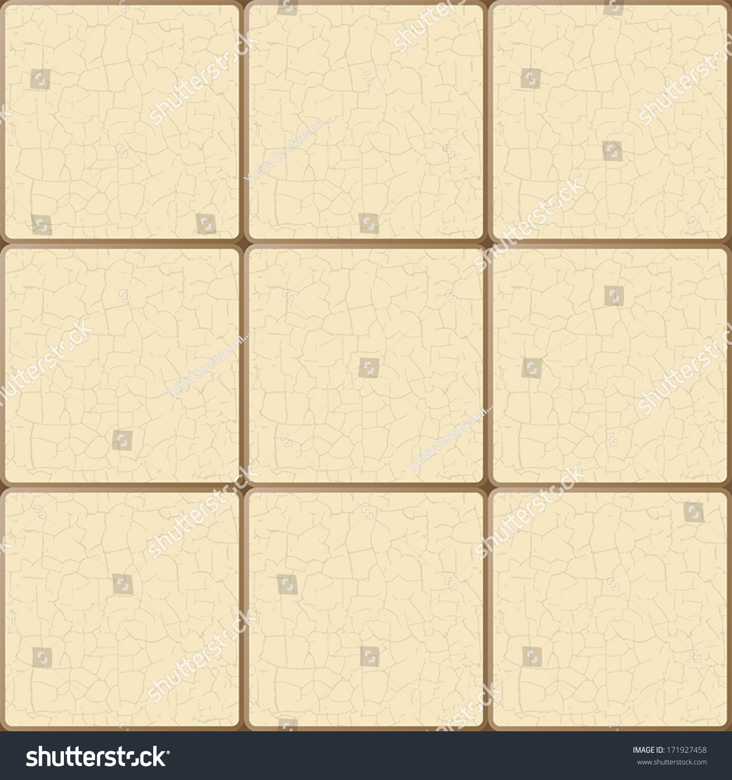 Seamless Texture Dutch Tile Stock Vector (Royalty Free) 171927458 ...
