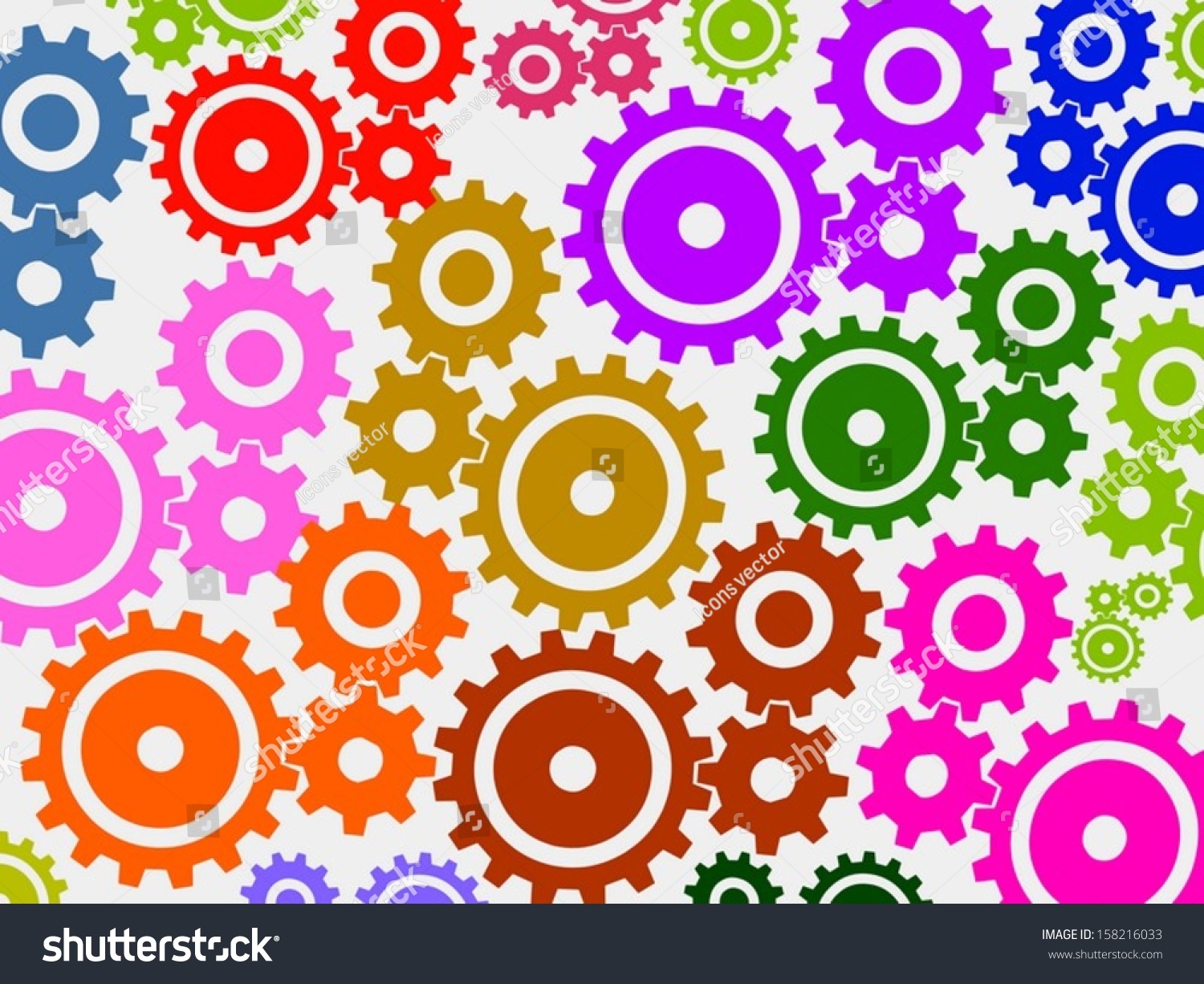 Seamless Texture Gear Wheels Stock Vector (Royalty Free) 158216033 ...