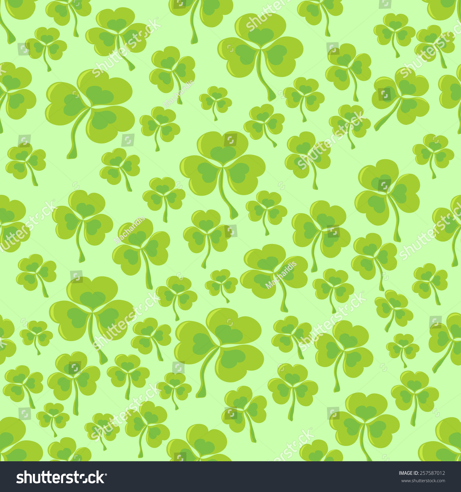 Seamless Texture Clover Vector Background Stock Vector (Royalty Free ...