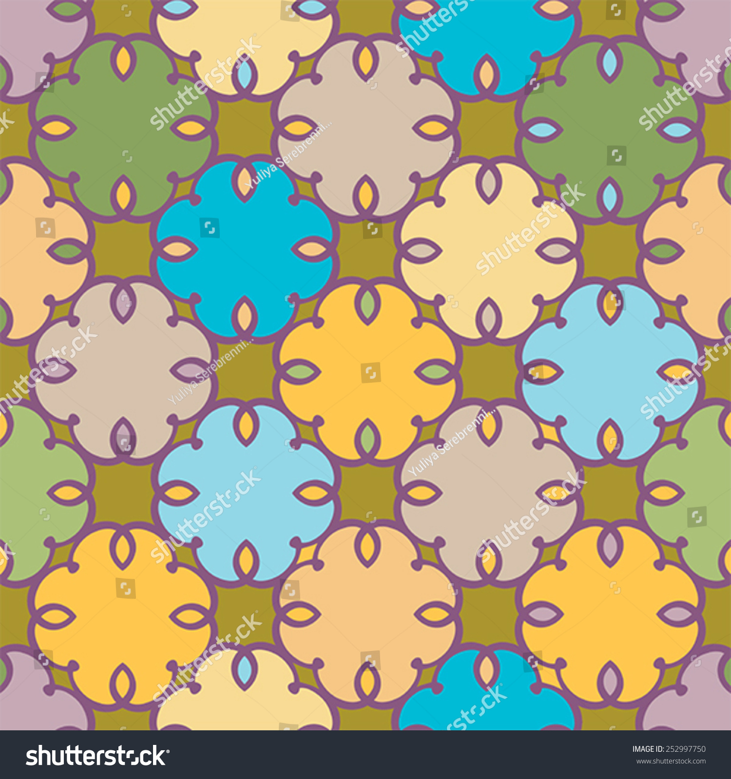 Seamless Texture Oriental Ornament Stock Vector (Royalty Free ...