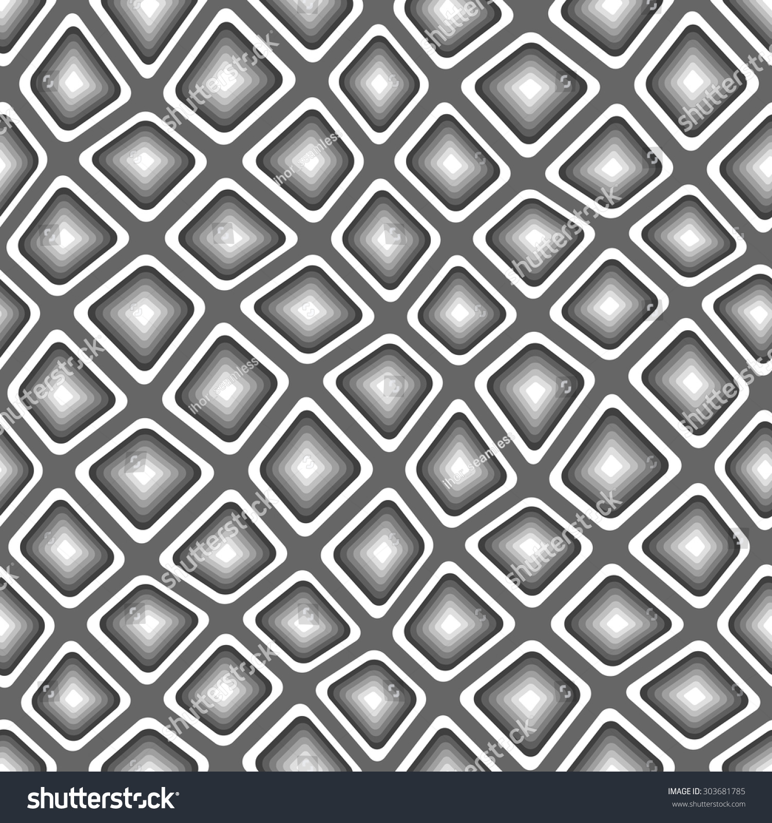 Seamless Texture Pattern Black Rounded Tiles Stock Vector (Royalty Free ...