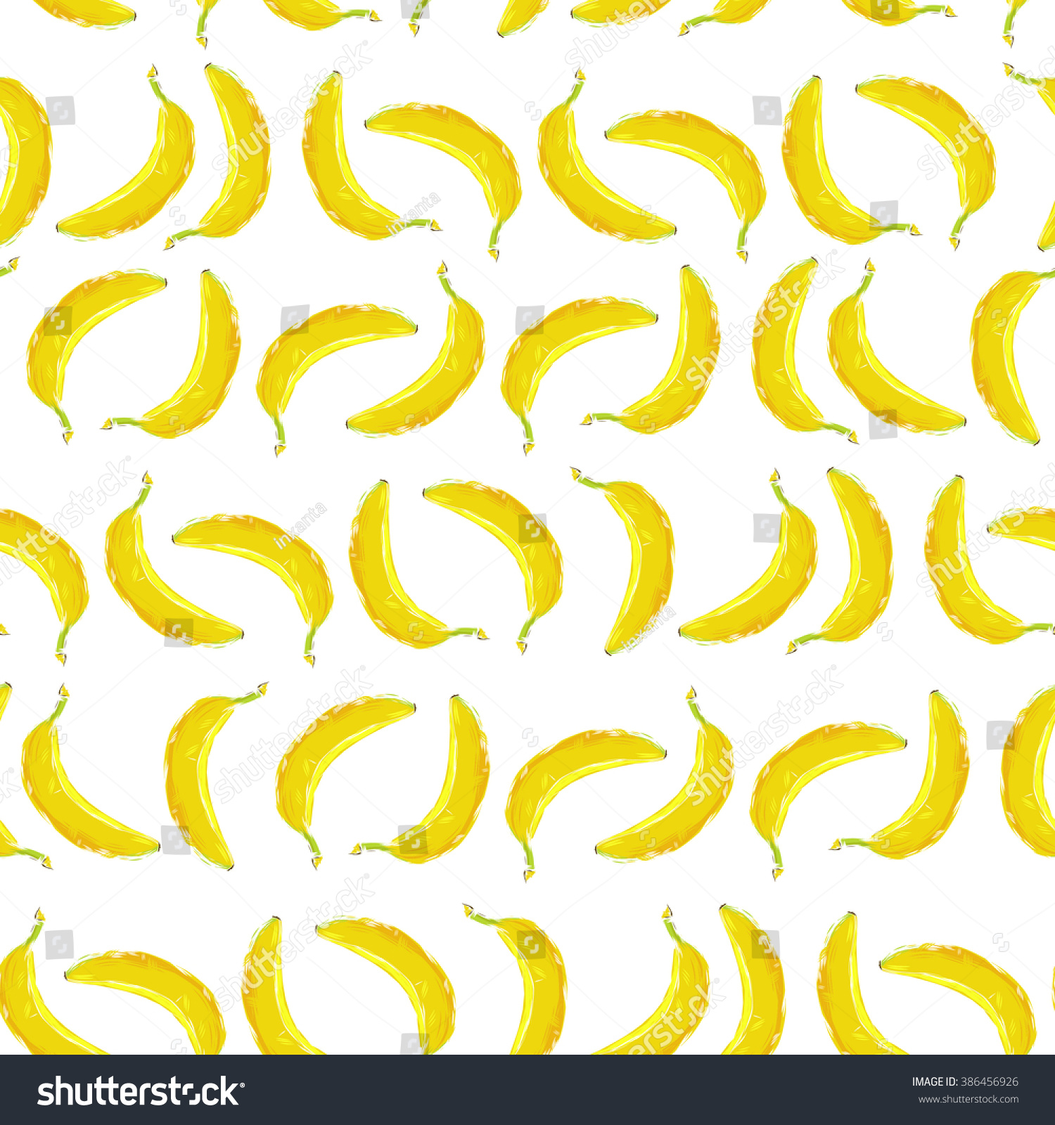 Seamless Texture Bananas Vector Illustration Stock Vector (Royalty Free ...