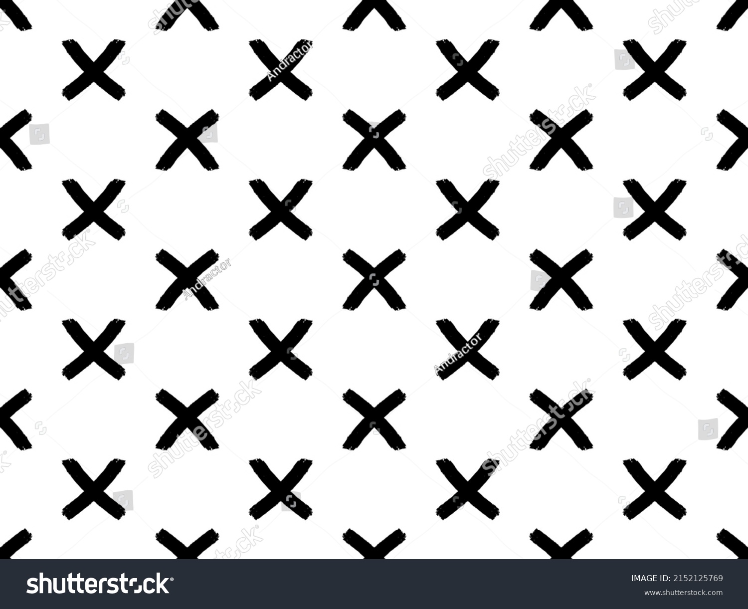 Seamless Texture Black Crosses Stock Vector (Royalty Free) 2152125769 ...