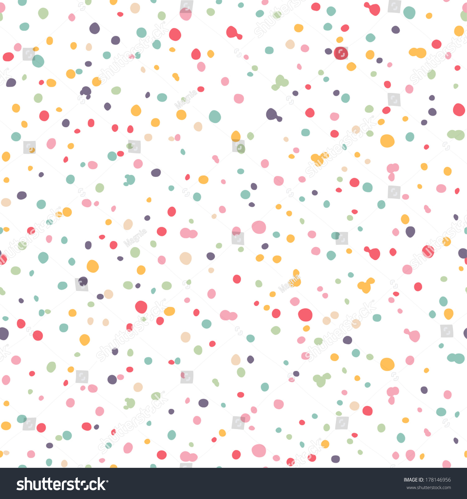 Seamless Texture Color Dots Vector Illustration: vector de stock (libre ...