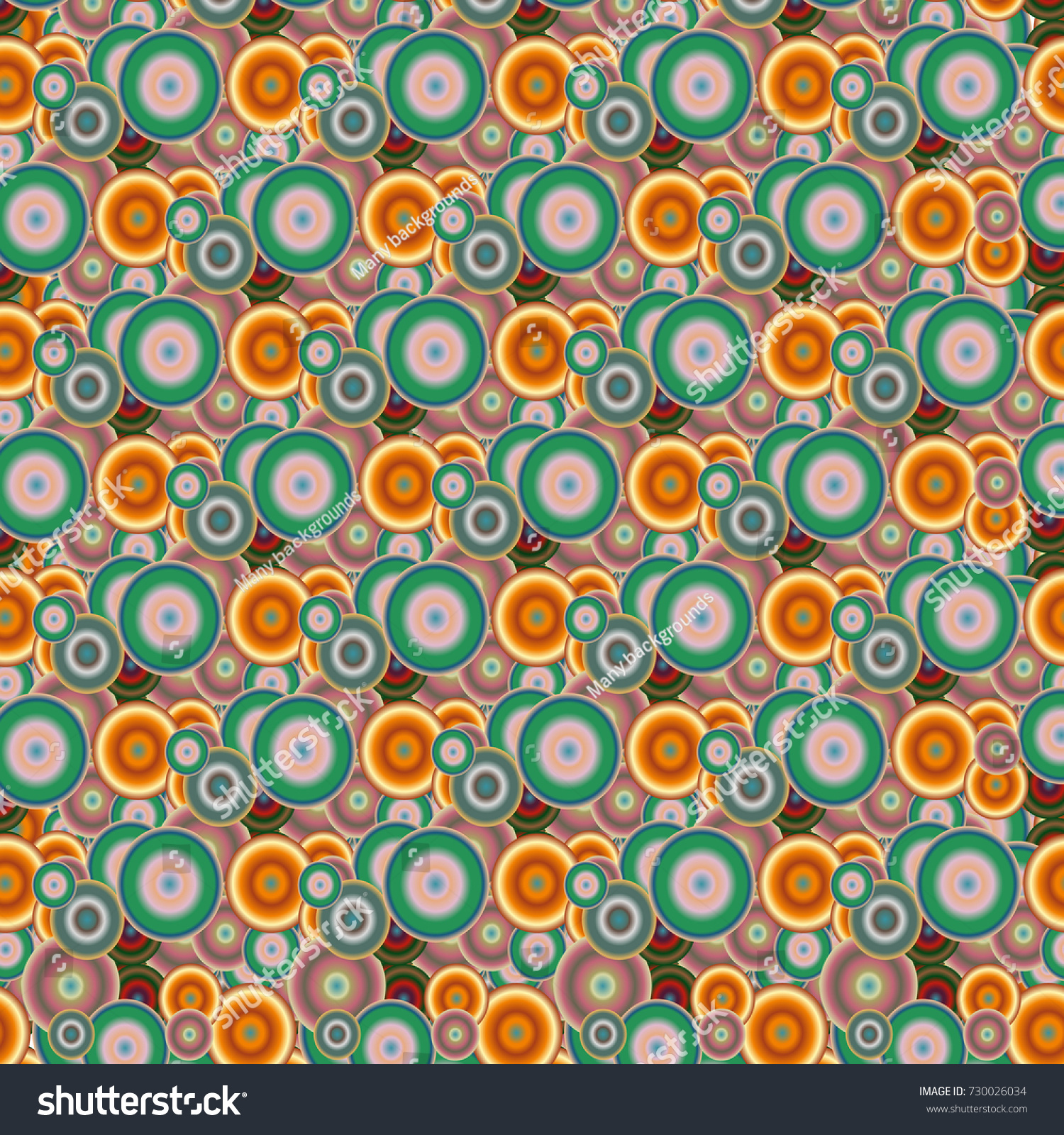 Seamless Texture Colored Circle Pattern Background Stock Vector ...