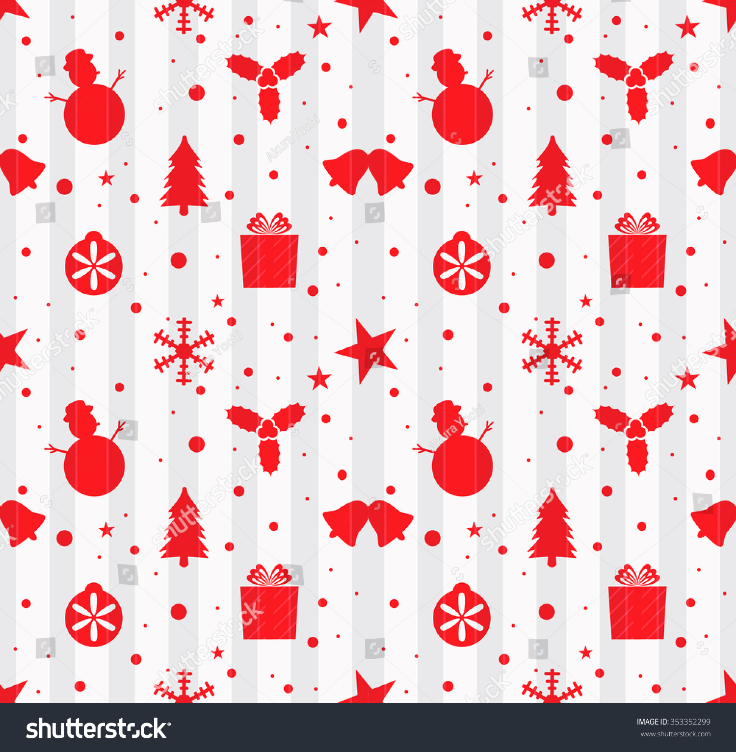 Seamless Texture Cute White Gift Boxes Stock Vector 353352299 ...