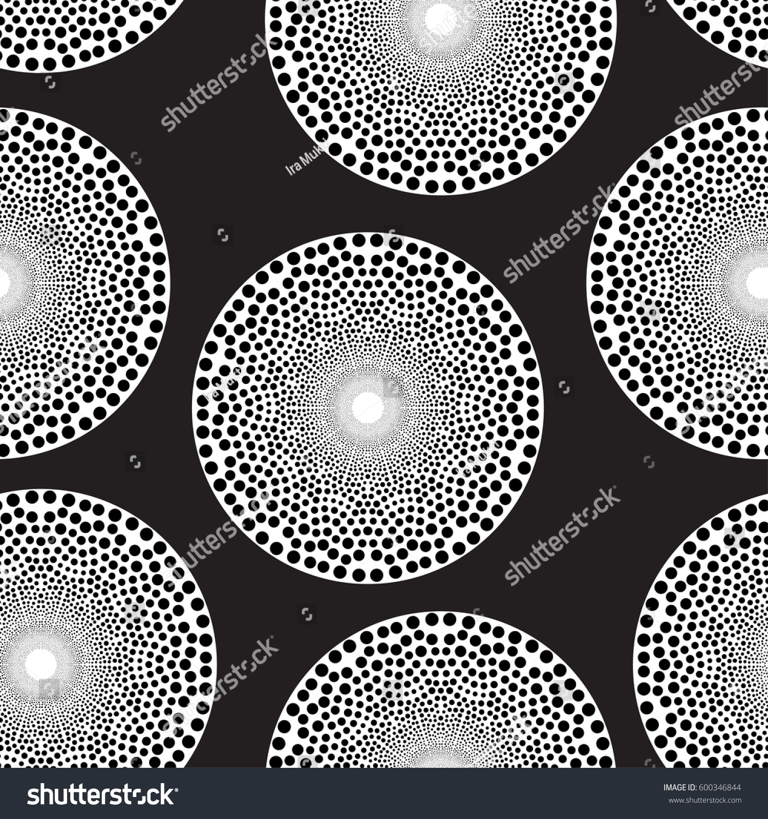Seamless Texture Dotted Rounds Vector Art Stock Vector (Royalty Free ...