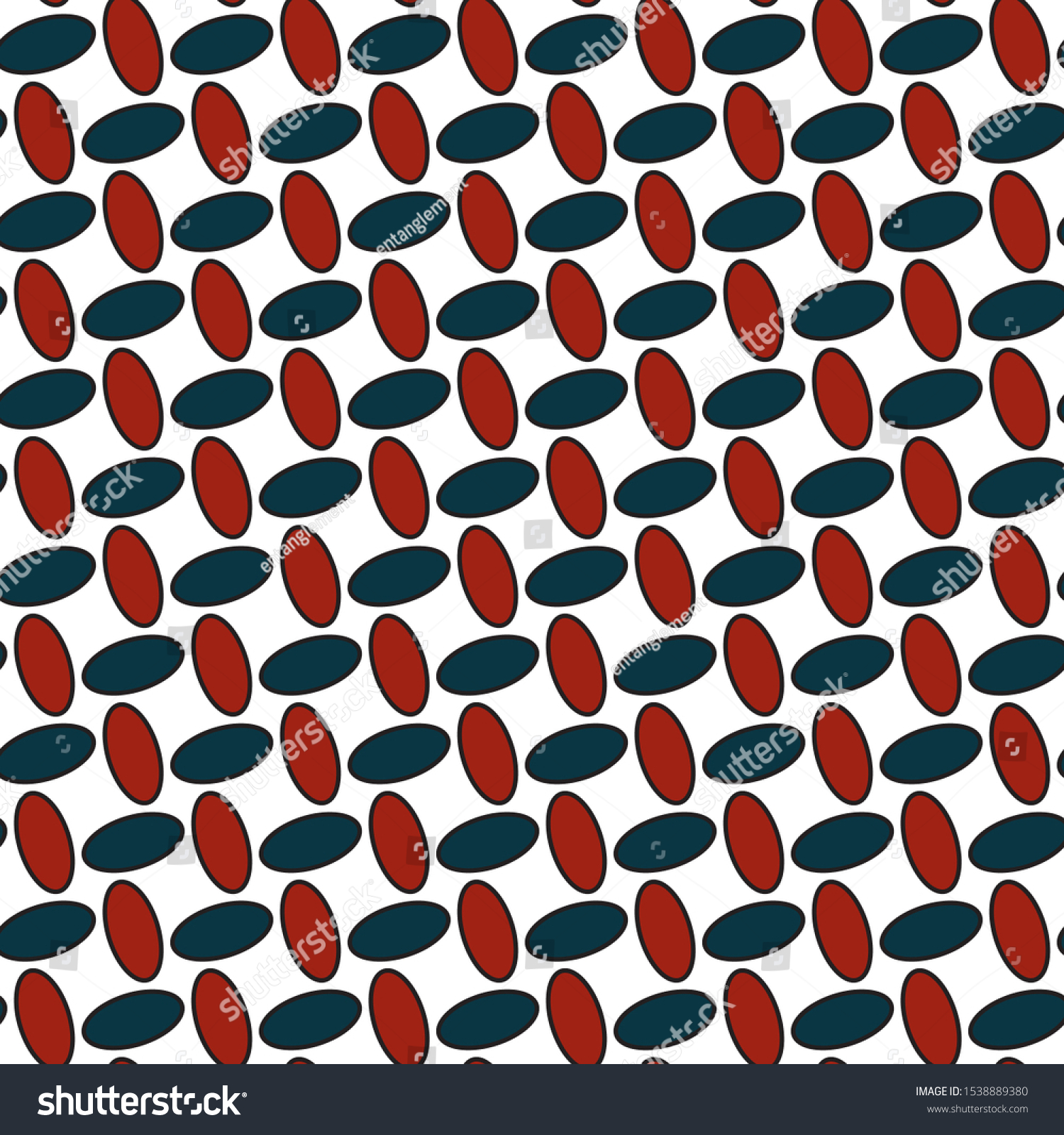 Vektor Stok Seamless Texture Oblique Colored Ellipses (Tanpa Royalti ...
