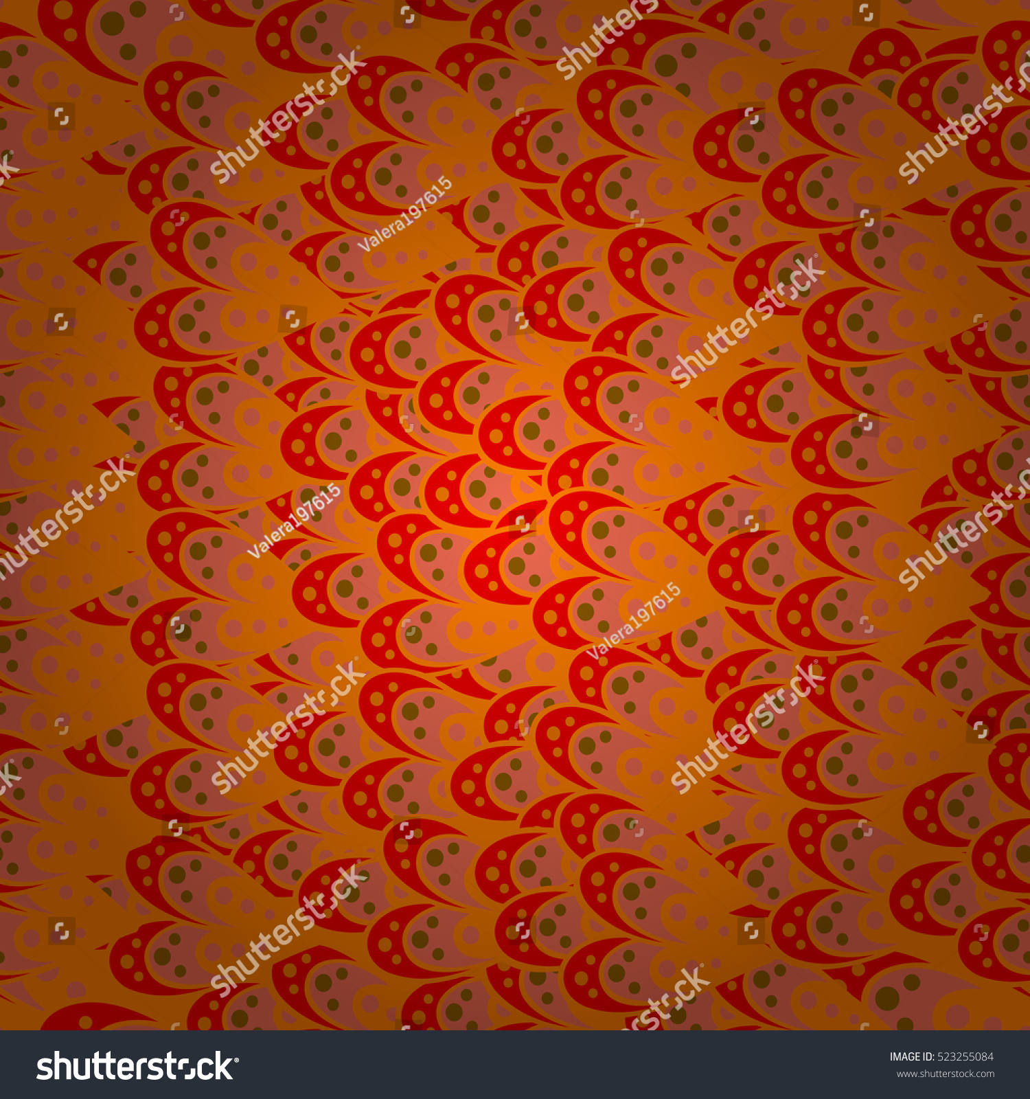 Seamless Texture Red Fish Scales Vector Stock Vector (Royalty Free ...