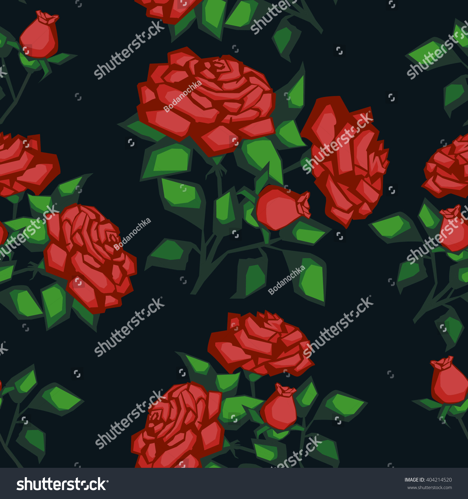 Seamless Texture Roses Stock Vector (Royalty Free) 404214520 | Shutterstock