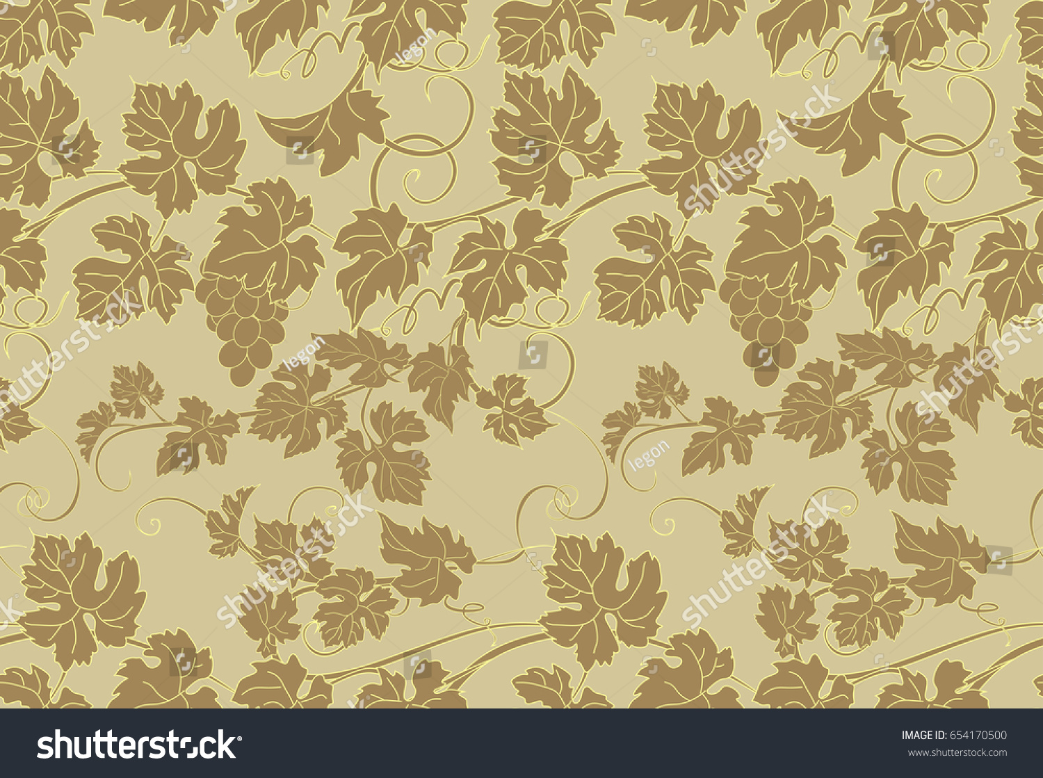 Seamless Texture Vines Vector Repeating Pattern Stock Vector (Royalty ...