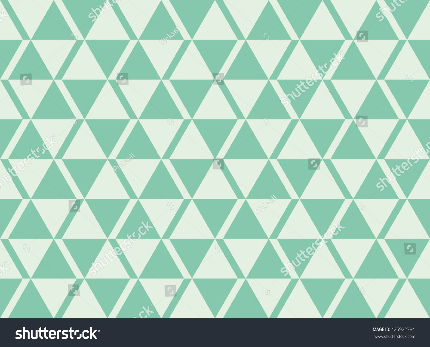 Seamless Turquoise African Ethnic Triangular Geo Stock Vector (Royalty ...
