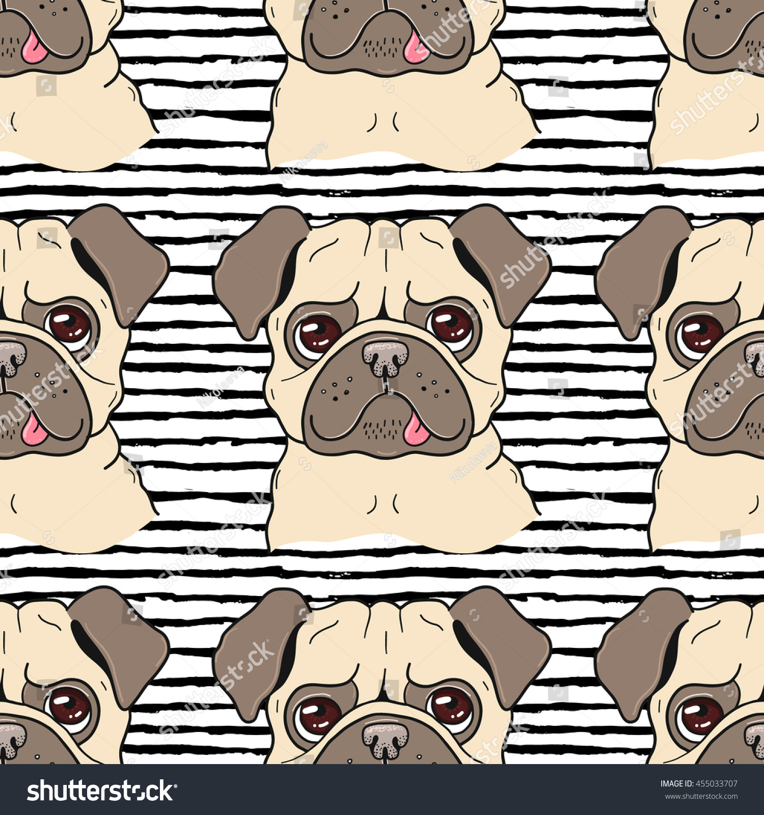 7,852 Pug hand drawing Images, Stock Photos & Vectors | Shutterstock