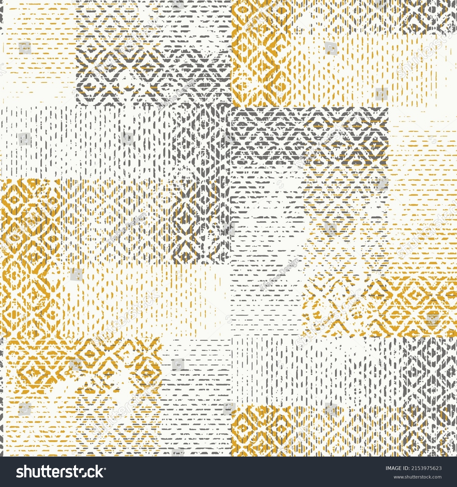 Seamless Vector Earth Collage Geometric Irregular Stock Vector (Royalty ...