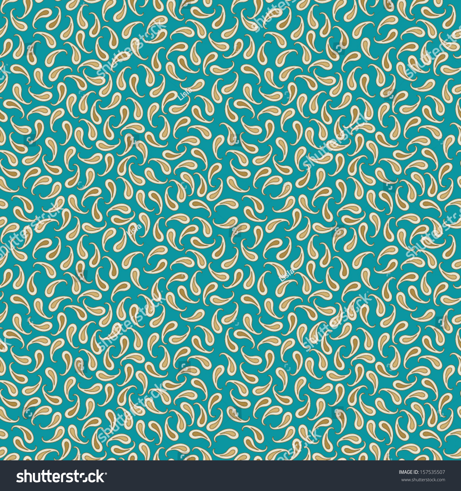 Light Blue Paisley Background